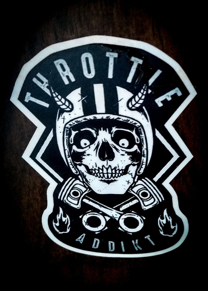 Racing Reaper Sticker – Throttle Addikt